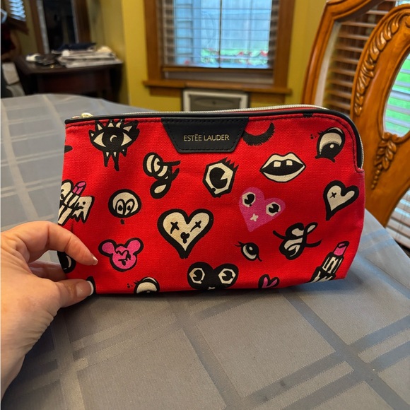 Estee Lauder | Bags | Este Lauder Red Cosmetic Bag | Poshmark